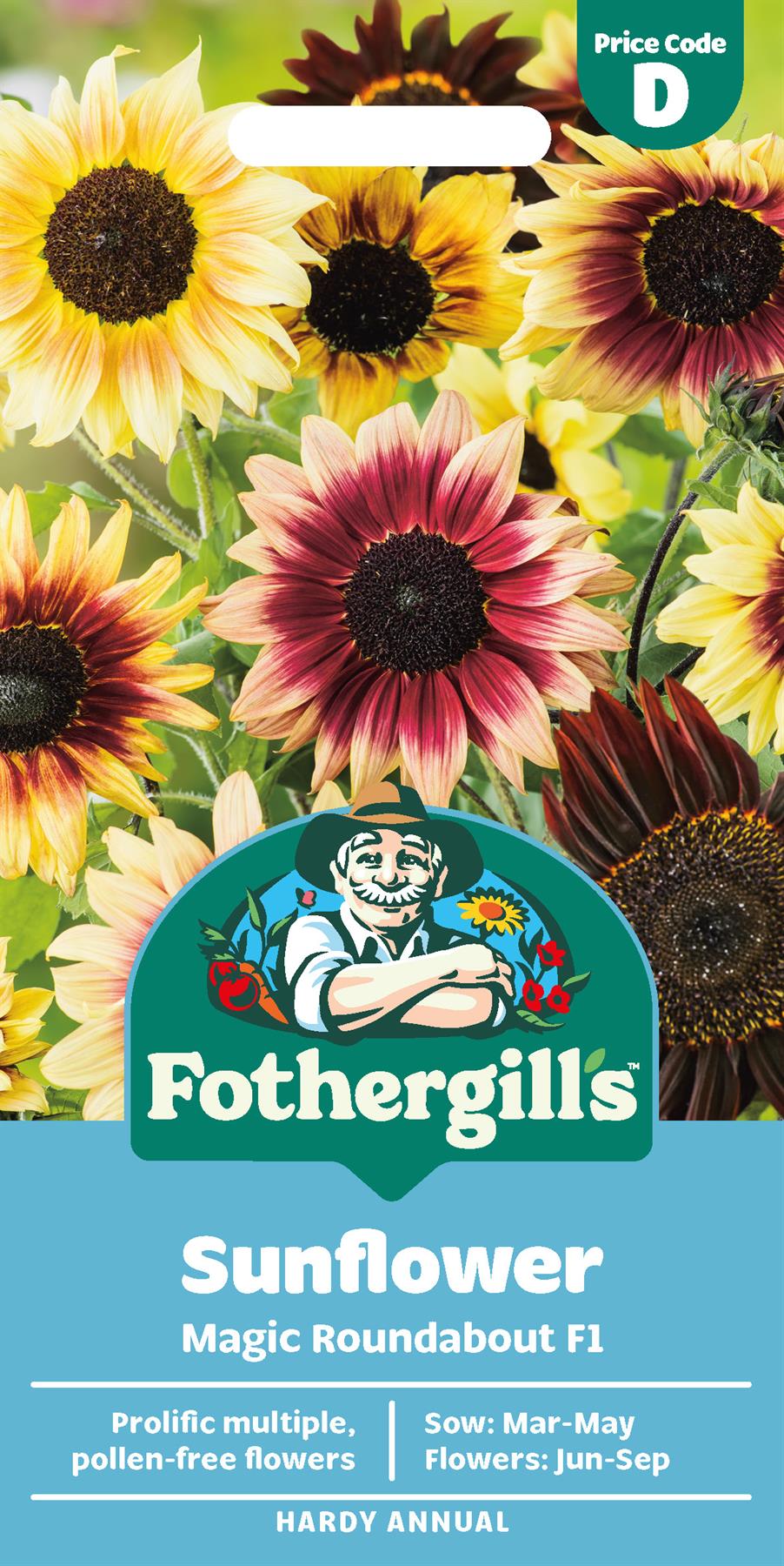 Fothergills Sunflower Magic Roundabout F1 Seeds – JustSeed