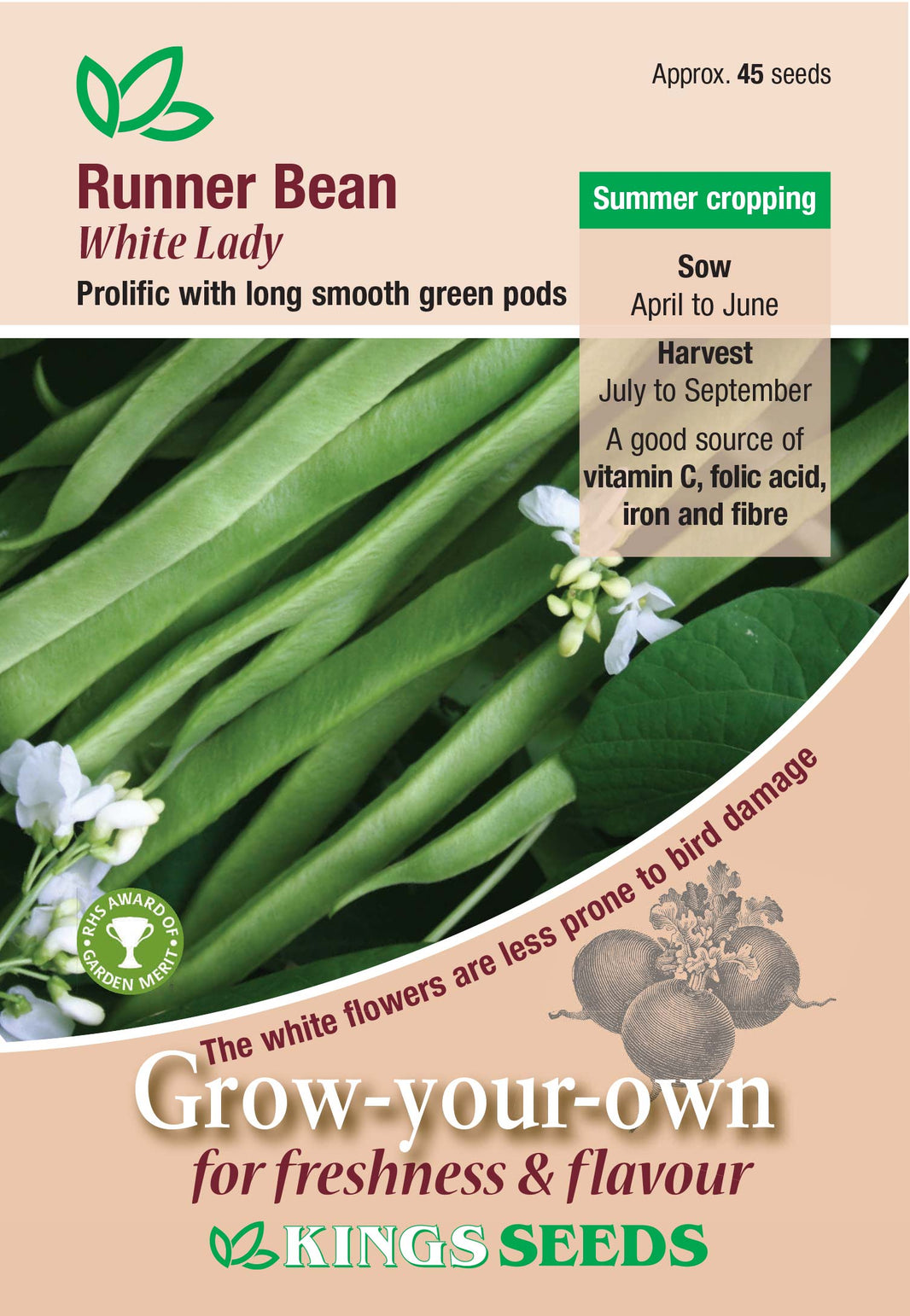 Runner Bean Seeds - Large Range Online UK – JustSeed
