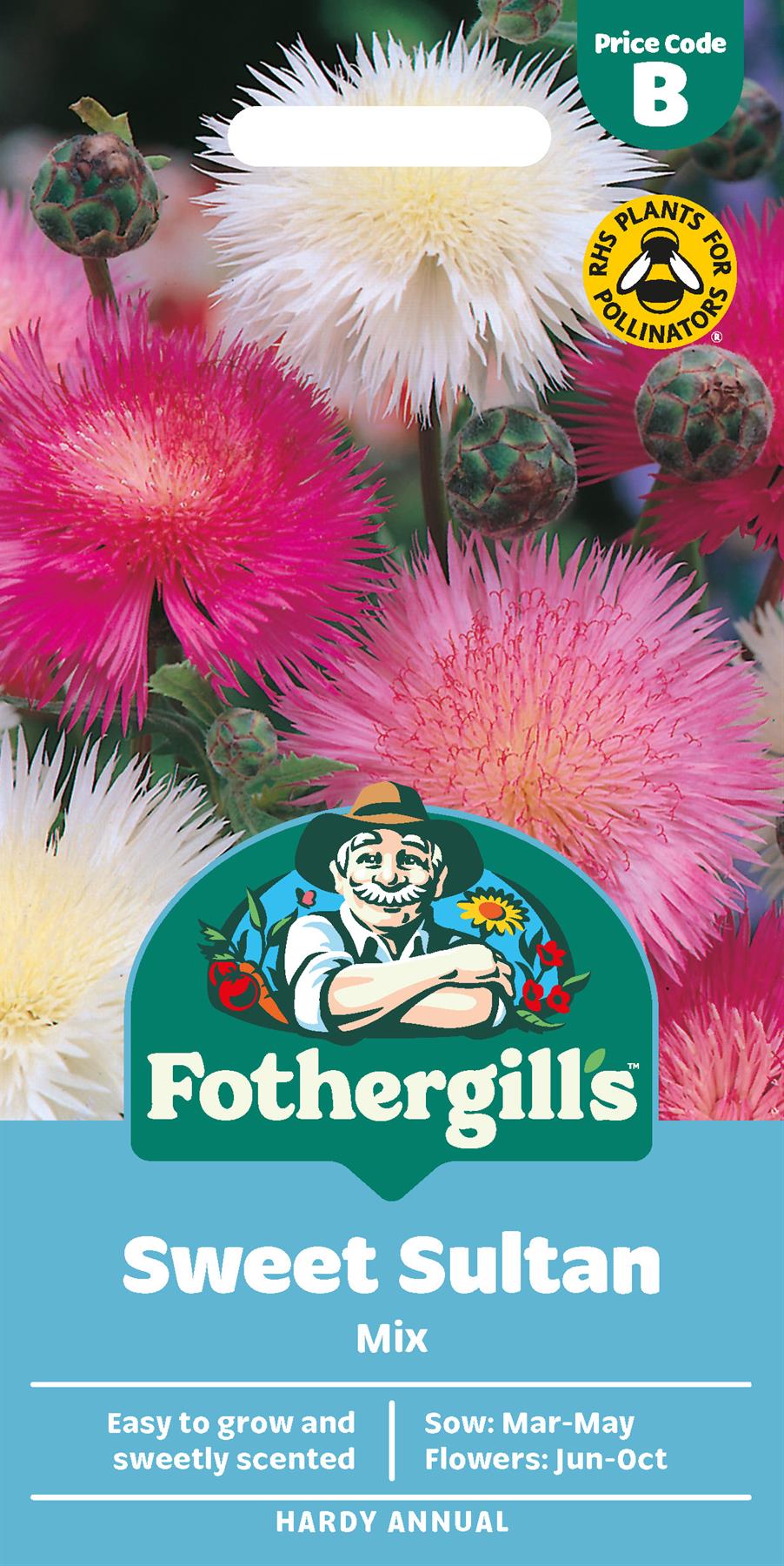 Fothergills Sweet Sultan Mix Seeds – JustSeed