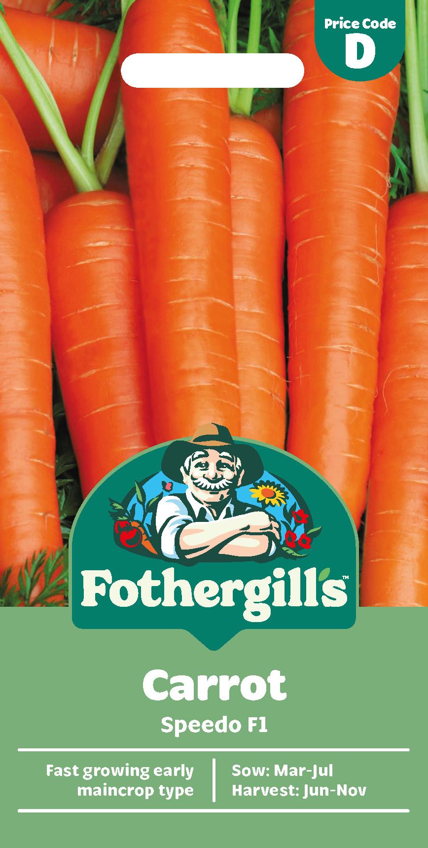 Fothergills Carrot Speedo F1 Seeds – JustSeed