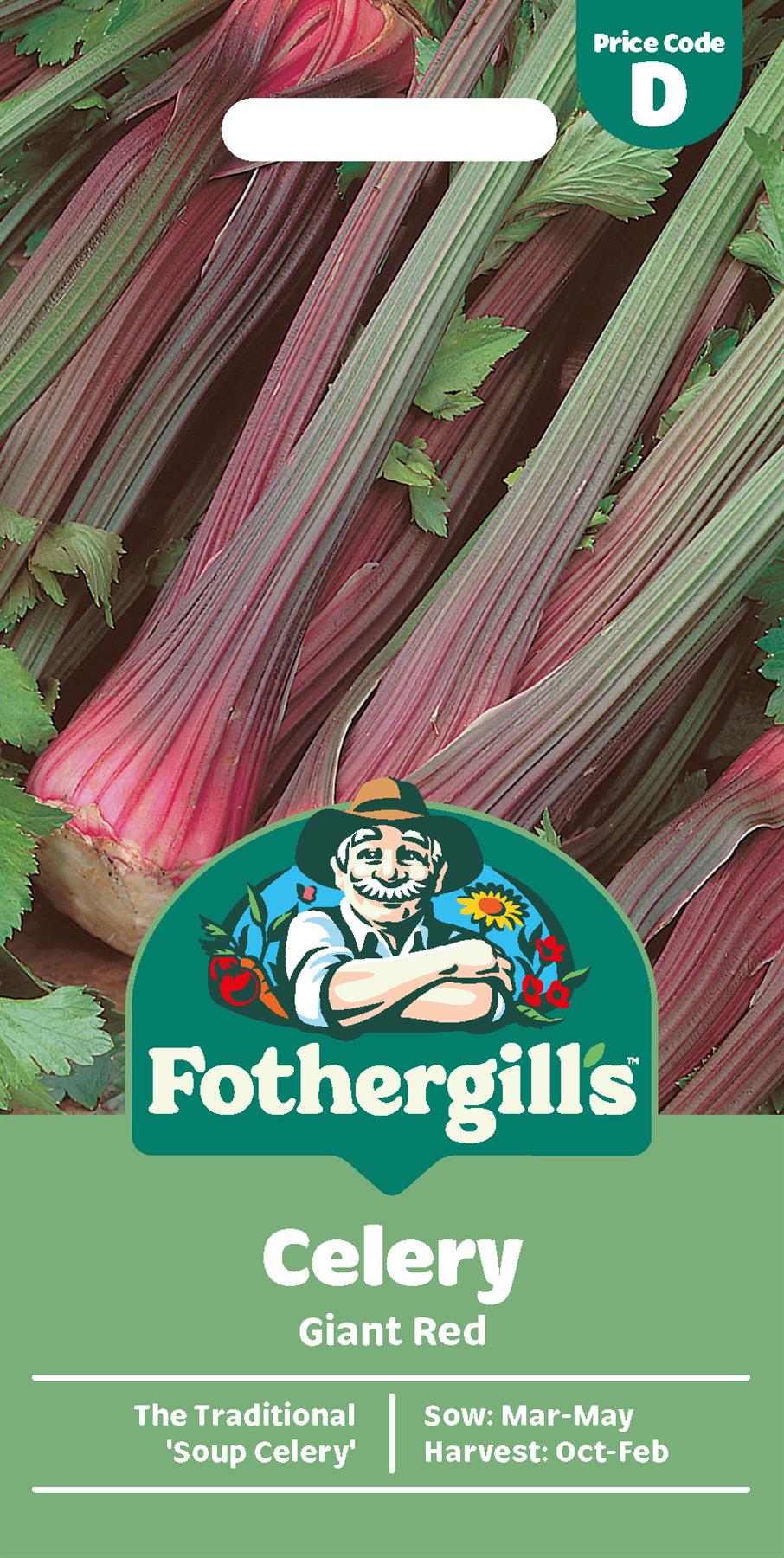 Fothergills Celery Giant Red Seeds – JustSeed