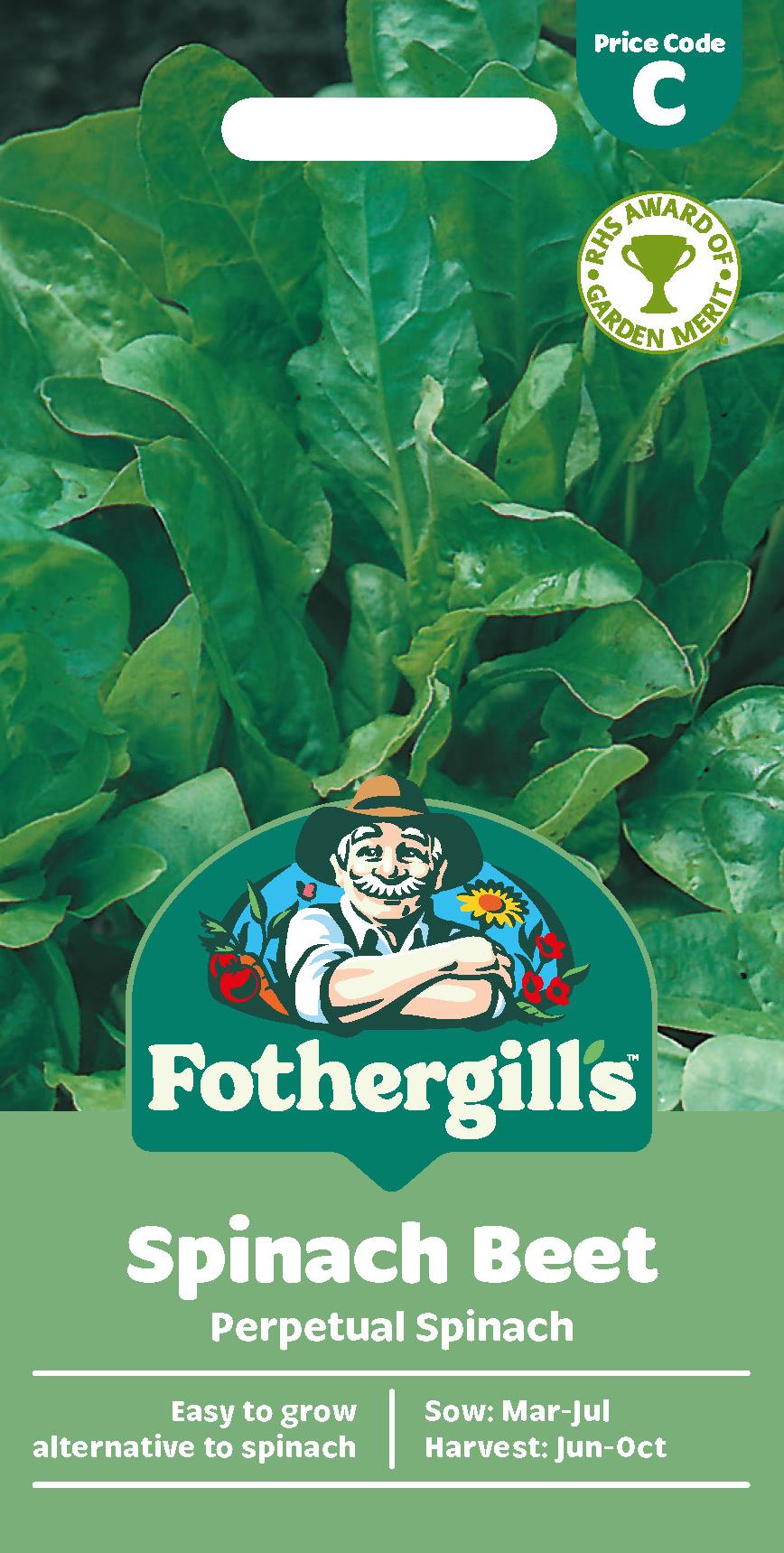 Fothergills Spinach Beet Perpetual Spinach Seeds – JustSeed