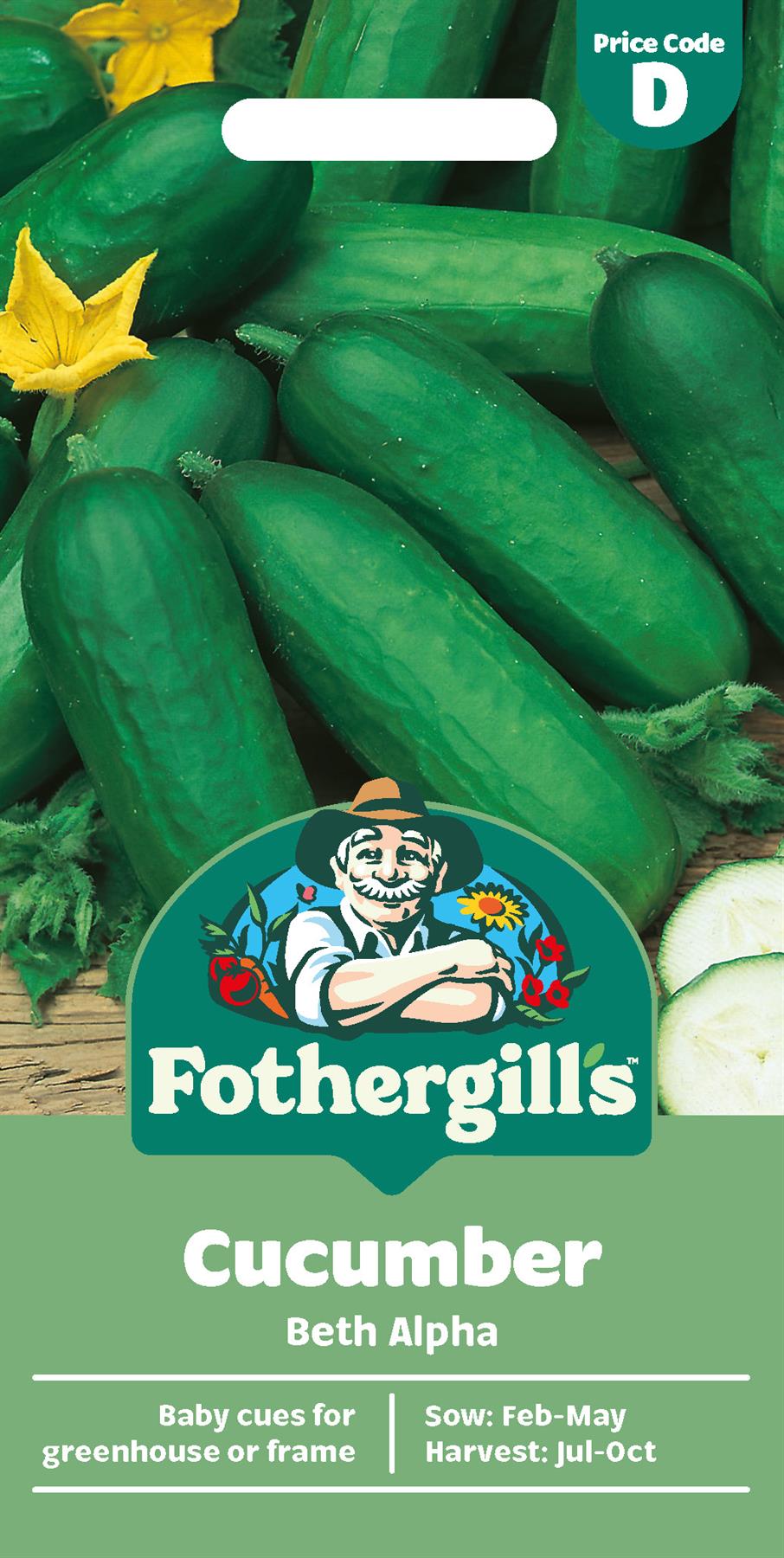Fothergills Cucumber Beth Alpha Seeds – JustSeed